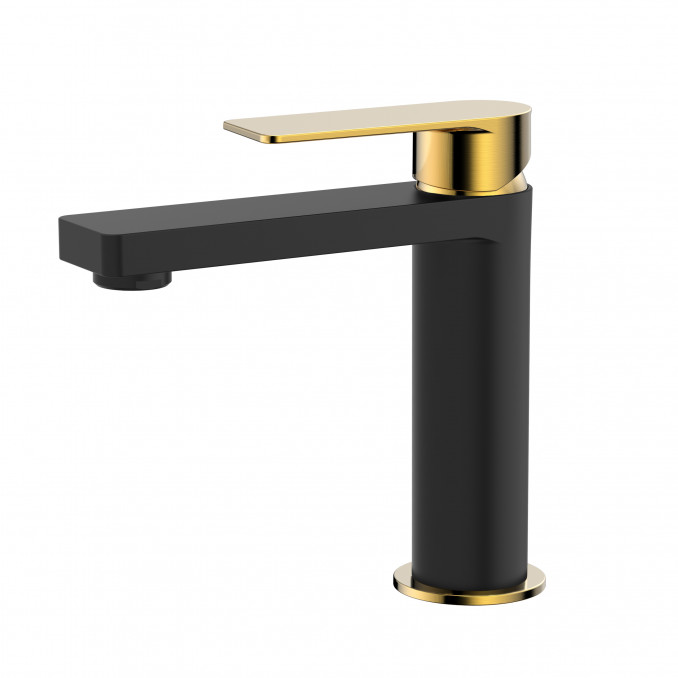 Baterija za lavabo COPEN NOOK mat crna / brušeno zlato standard