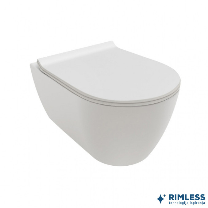 Konzolna šolja HATRIA FUSION rimless bela