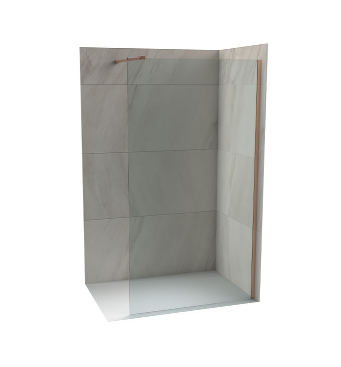 Tuš kabina Walk-in COPEN MONTE rose gold