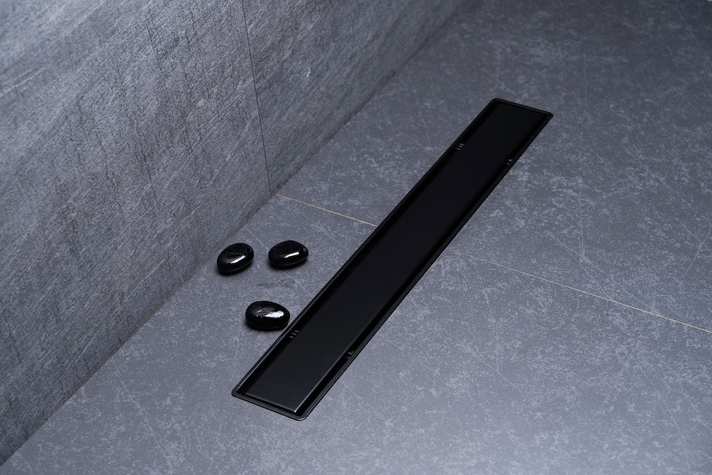 Tuš kanalica Confluo Compact LINE Mat Black