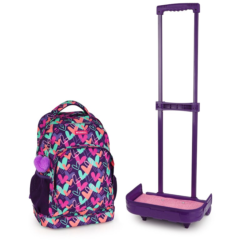 Ranac školski sa točkićima RASKLOPIV 34x46x20 cm 23 l – 1,8 kg Kokoro