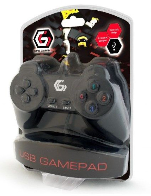 JPD-UB-01 * Gembird USB 2.0 digital gamepad black (alt. JPD-Digitalpad 179) fo