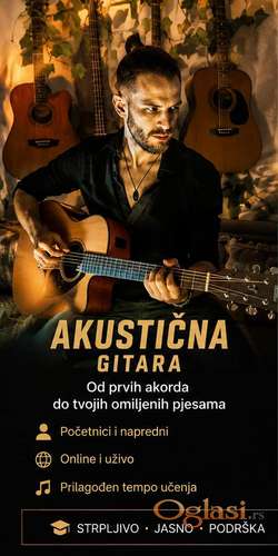    Časovi Akustične Gitare - Nauči Omiljene Pesme Brzo i Zabavno