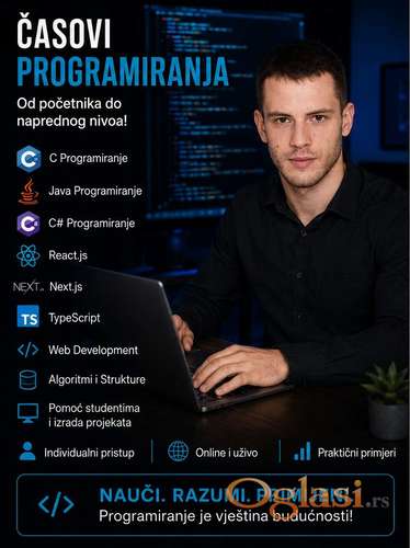    Časovi Programiranja | C, Java, C#, React, Next.js i Web Development