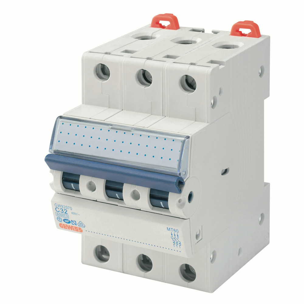 90MCB, Automatski osigurac MT60 3P 32A, B kriva, 6kA
