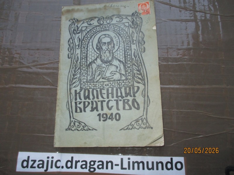 Kalendar Bratstvo 1940