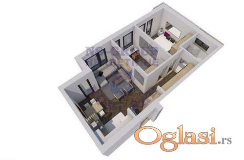 Dvoiposoban 51m2 Mišeluk