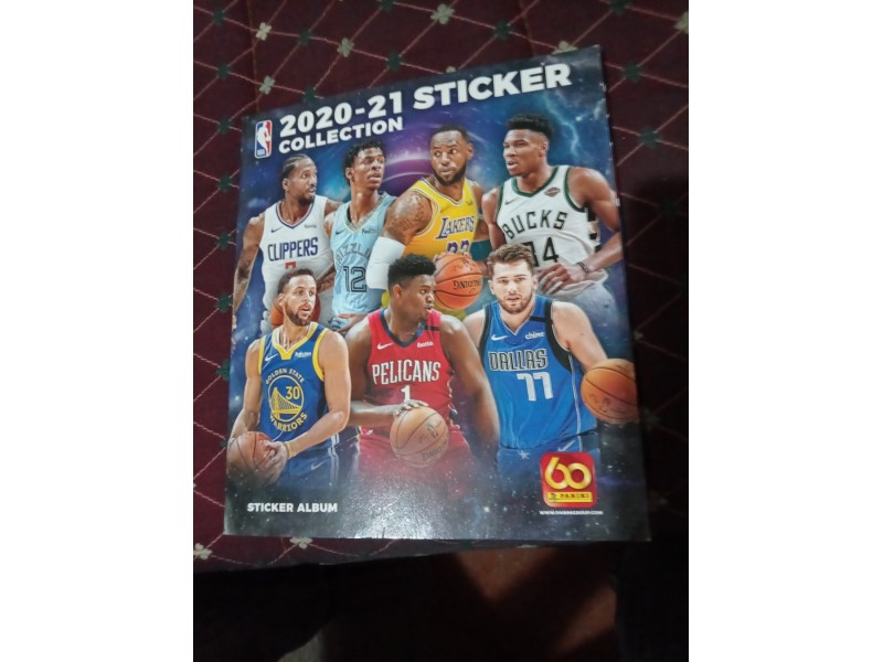 Prazan Album NBA 2020-2021, Panini.
