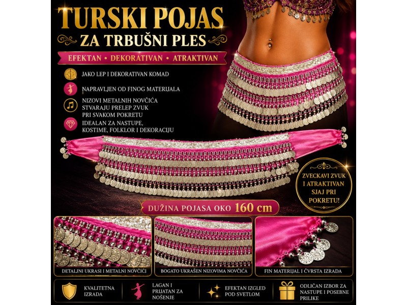 TURSKI POJAS ZA TRBUŠNI PLES