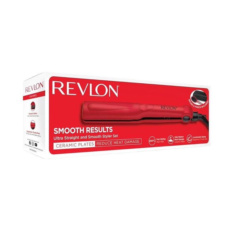 REVLON Poklon Set Presa za Kosu, Četka i Torbica
