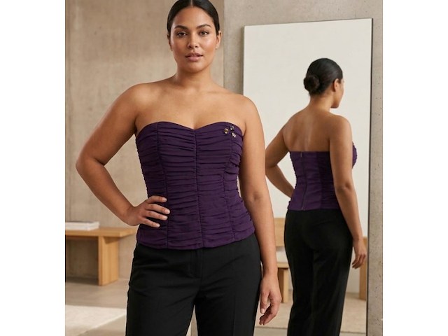 MEXX Elegantni Ljubičasti Korset Top  Vel. 42