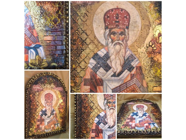 UNIKATNA IKONA Sv.Vasilije Ostroški