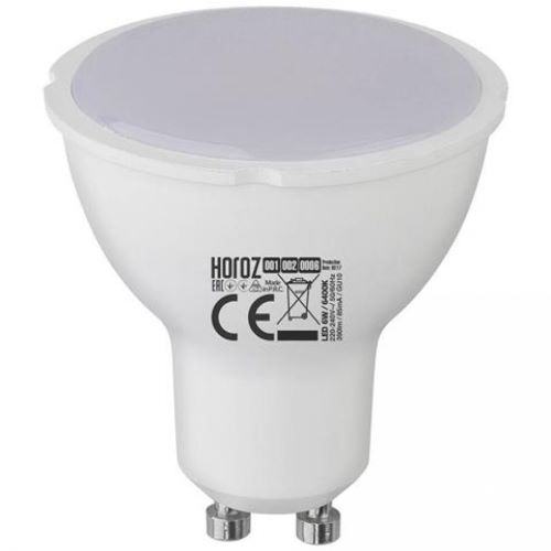 001-002-0006-GU 10 6W WHITE 6400K 100-250V SMD LED-PLUS-6