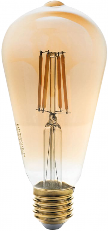 SP 1306 LED SIJALICA 6W ST64 540LM 2500K E-27 240V GOLDEN GLASS