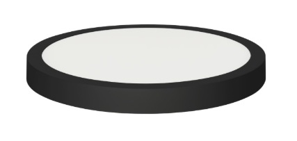 016-083-0018 LED PANEL 18W 3CCT CRNI NADGRADNI KRUG MILENA-18 3CCT