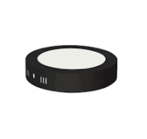 016-025-0012 12W NADGRADNI KRUG BLACK 6400K 265V-CAROLINA-12