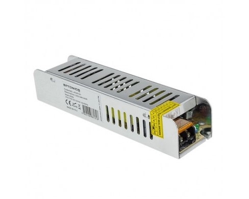 AC 6131-LED TRAFO SLIM 60W 12V/5A-METAL OPT