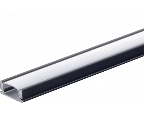 OT 5185 ALUMIN.PROFIL ZA LED TRAKU CRNI NADGRADNI 2M 17.4x7x12.4