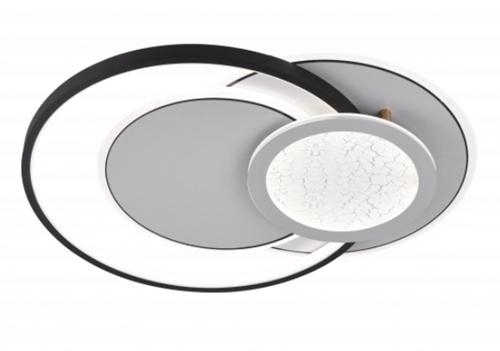 SKU 12833 LED LUSTER 84W 75LM/W WHITE/BLACK CCT+ DALJINSKI