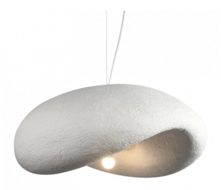 SKU 19085 LED VISILICA BELA/SIVA-KAMENA FI-450 E-27