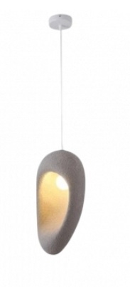 SKU 19084 LED VISILICA BELA/SIVA-KAMENA FI 260 E-27