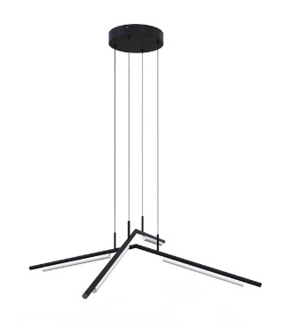 019-077-0032 32W BLACK LED LUSTER 4000K 265V-EDMOND