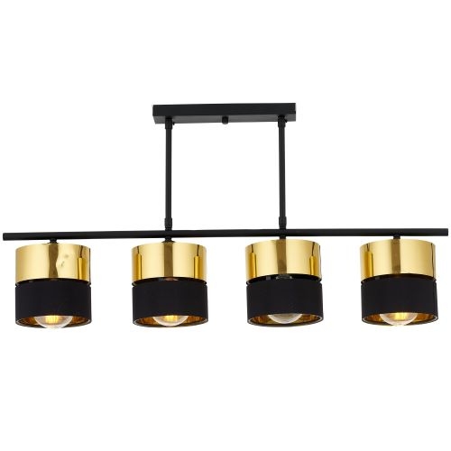 23134 HILTON VISECI LUSTER 4 X E27 60W BLACK OKTAY