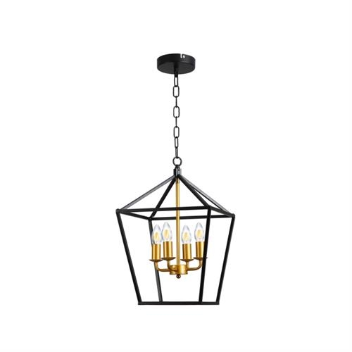 DLP-71 LUSTER FENJER CRNO ZLATNI 4XE14 LAMBARIO