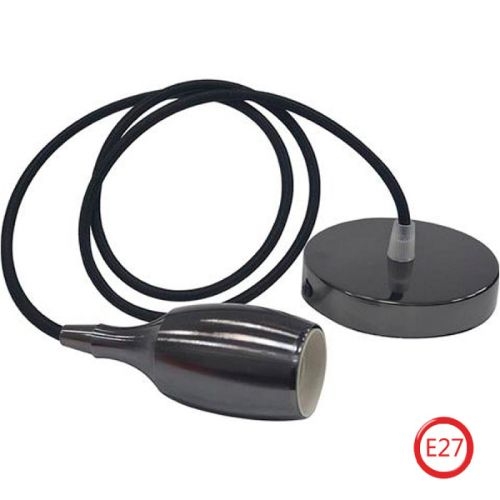 021-008-0001-PEARL BLACK E-27 1M PENDANT LAMP-WEBER