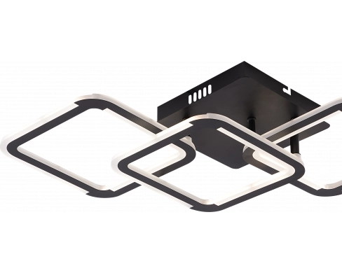 19008 PLAFONSKI LUSTER 45W BLACK 3000-6000K DIMMABLE+KONTROLER