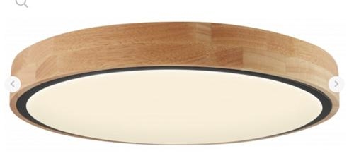 12815 LED PLAFONJERA 60W HRASTOVO DRVO CCT fi510x85mm