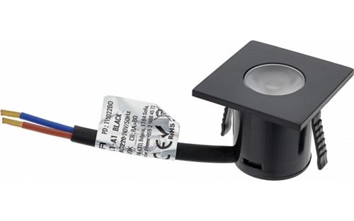 3298 UGRADNA ROZETNA KOCKA 1W BLACK 60LM 3000K 265V