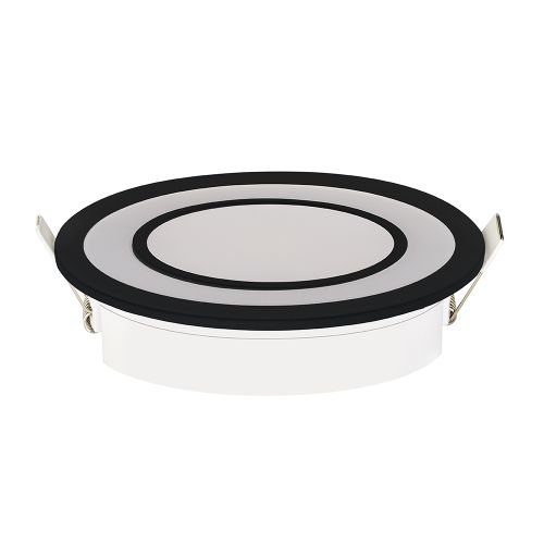 016-072-0012 12W LED ROZETNA BLACK 4200K 1000LM 265V FI 148X33-CARTER 12