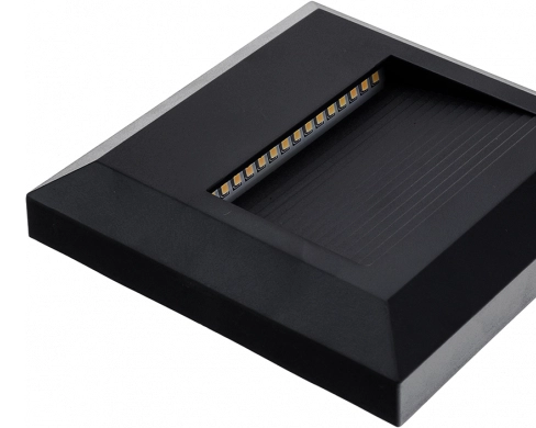 WL 7510 LED STEPENISNA LAM,KOCKA CRNA 2W 4200K 80lm IP65 IGDE
