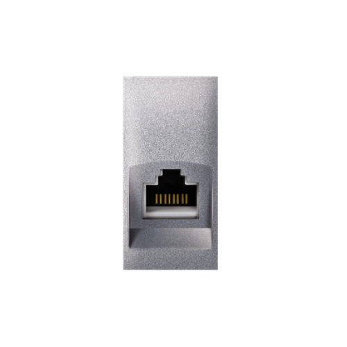 ALING-EXP PRIKLJ.KOMUNIK.RJ45 CAT5 KEYST.LBUTP 1M SILVER 74221.S