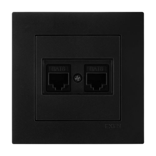 EXEN KARELL 200-141403-254 METALIK CRNA TV UTICNICA 2XCAT6
