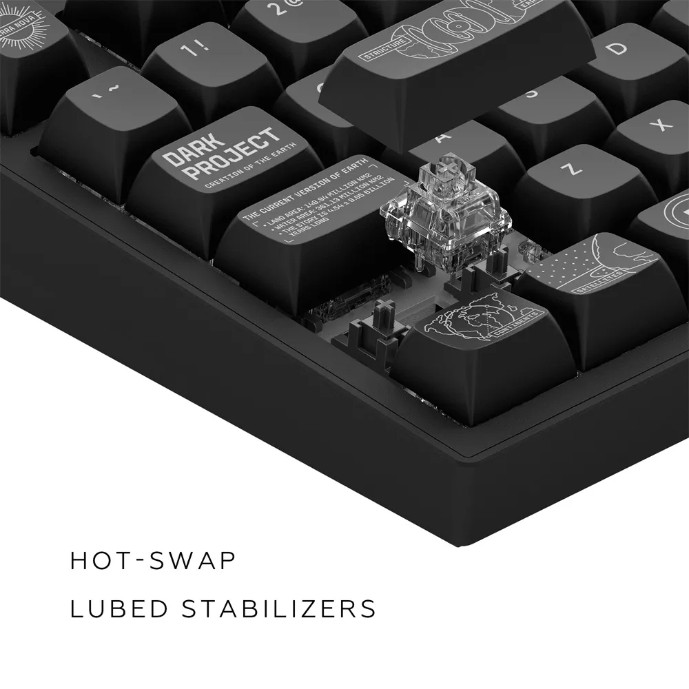 Dark Project ALU Terra Nova R2 Black - Wireless Gaming Keyboard (ANSI)