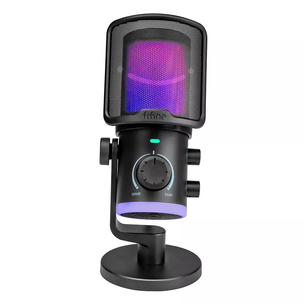FIFINE AM6 Condenser RGB USB Microphone Black