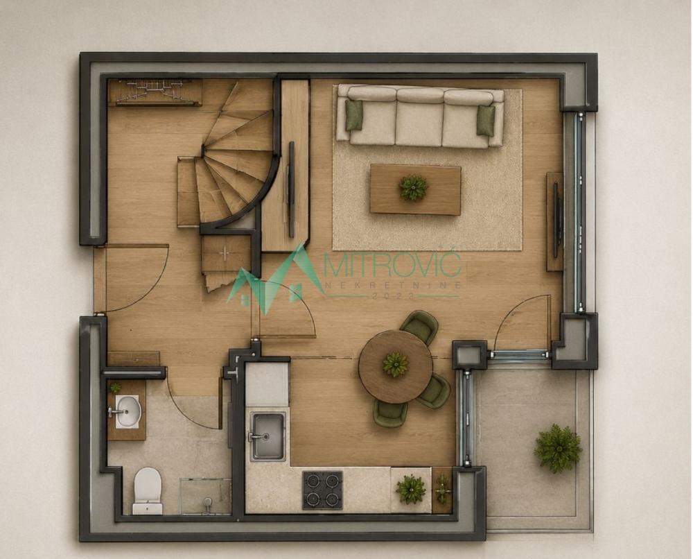 Dvosoban stan na prodaju, 52m2, 133.900€