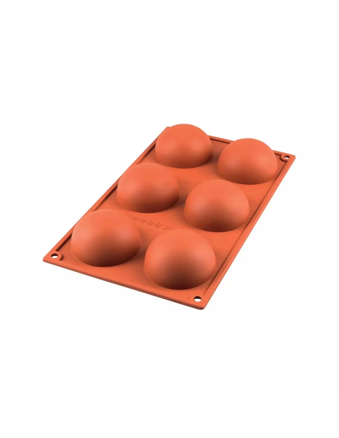 Silikonski kalup polulopte Ø70 x 35 mm, 6 otvora – Silikomart SF002