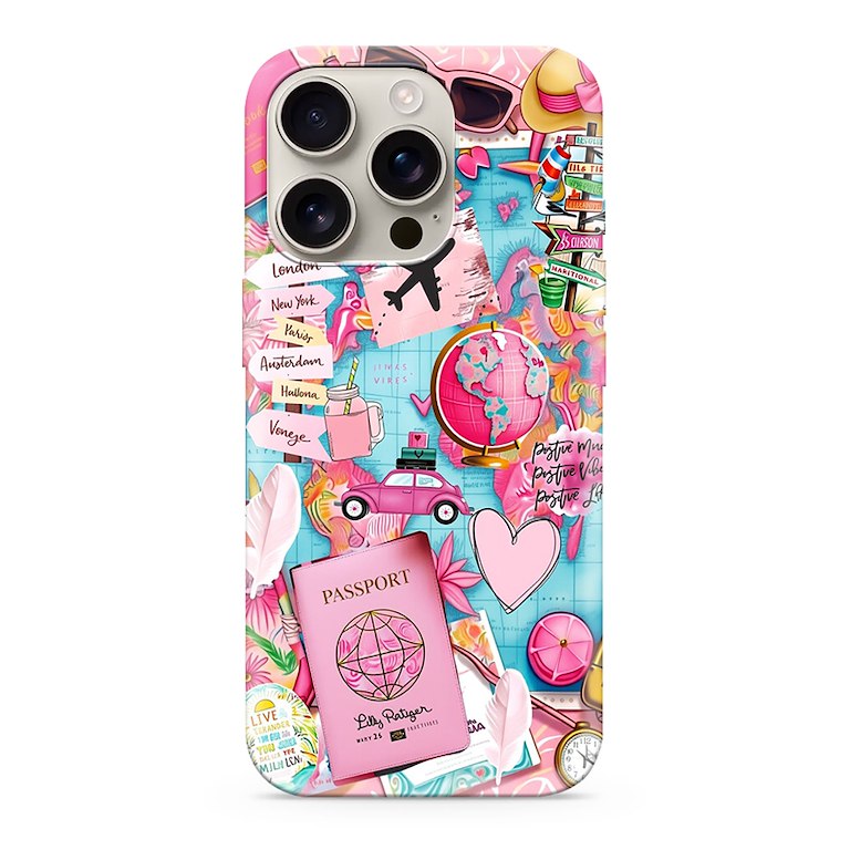 Futrola ULTRA TANKI PRINT CLEAR za iPhone 16 Pro (6.3) SP029