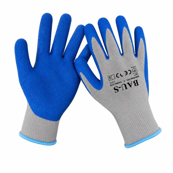 BAU S zaštitne rukavice Latex Blau plave XL 10