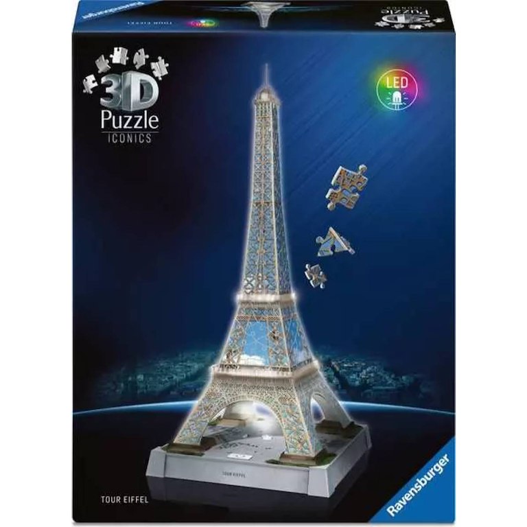 Ravensburger 3D puzzle (slagalice) –243pcs Ajfelov toranj sa svetlom RA12008024