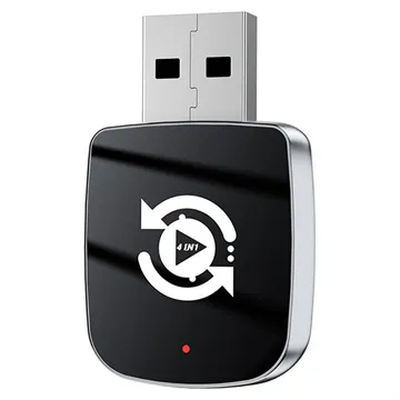Q1U 4-IN-1 WIRELESS CARPLAY AND ANDROID AUTO ADAPTER WITH AIRPLAY/MIRROR LINK