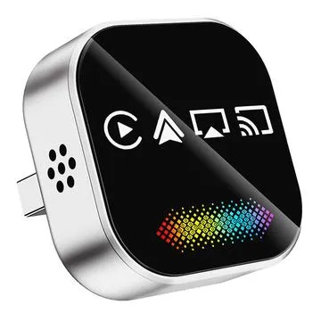 Q1A 4-IN-1 WIRELESS CARPLAY/ANDROID AUTO ADAPTER WITH AIRPLAY/MIRROR LINK - SILVER