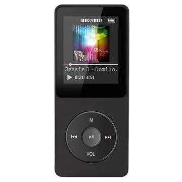 T1 PORTABLE MP4 MUSIC PLAYER WITH 1.8" SCREEN AND 64GB TF CARD