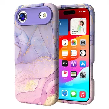 IPHONE AIR LUXURY MARBLE HYBRID CASE