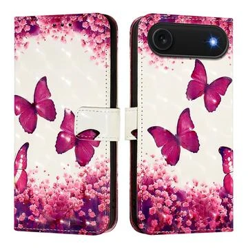 IPHONE AIR WONDER SERIES FUTROLA-NOVČANIK - RUŽIČASTI LEPTIRI