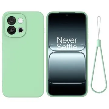 ONEPLUS NORD 6/TURBO 6 LIQUID SILICONE CASE WITH HAND STRAP - GREEN