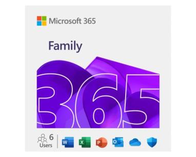MICROSOFT M365 Family English Sub 1YR Central/Eastern Euro Only Medialess FY25H2 EP2-32329